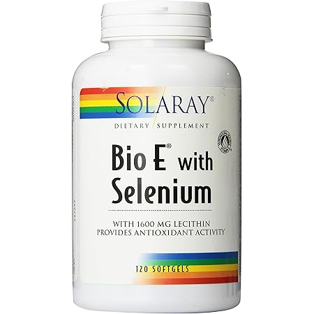 Amazon.com: Solaray Bio Vitamin E with Selenium 400IU | Healthy Cardiac ...