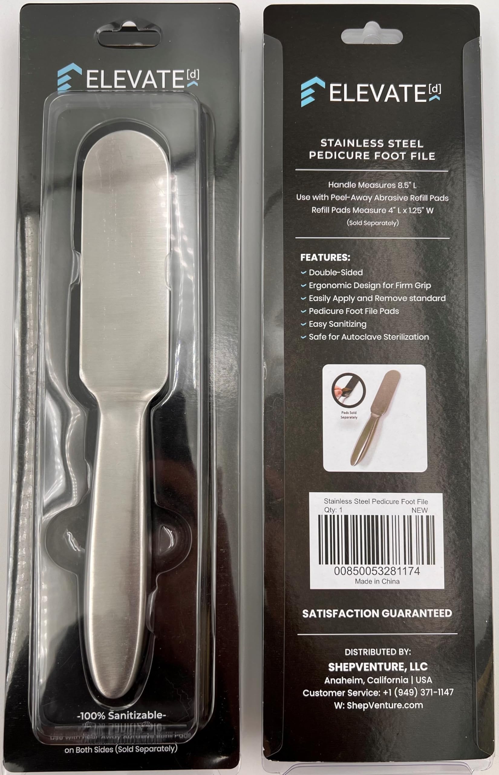 Amazon.com : Professional Pedicure Foot File - Stainless Steel Foot ...