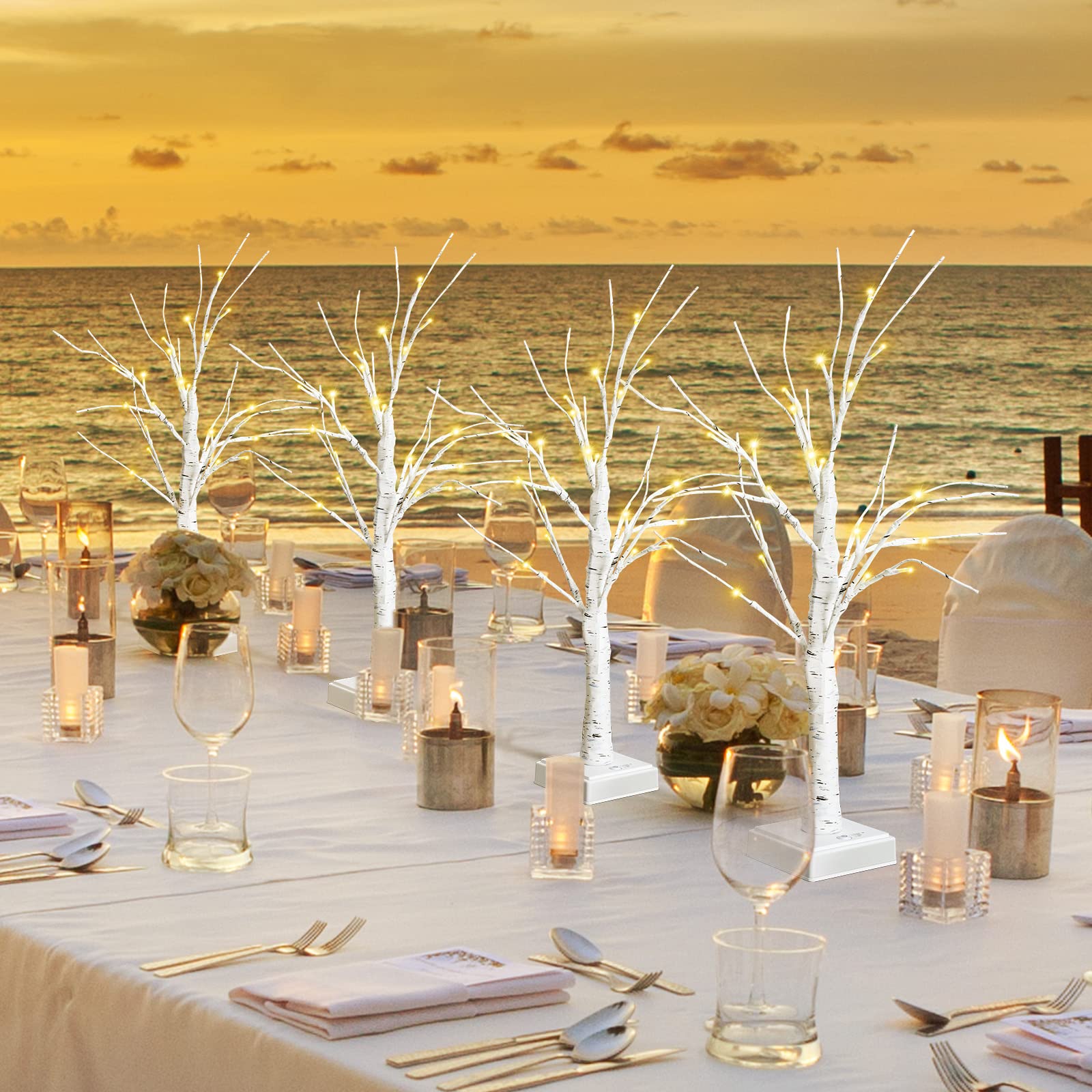 Lighted Tree For Wedding Reception Table New Leds Desk Top Of Cherry