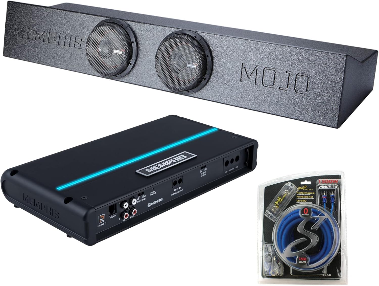 Amazon.com: Memphis MJME8D1 Ported Enclosure with Two 8" MOJO ...