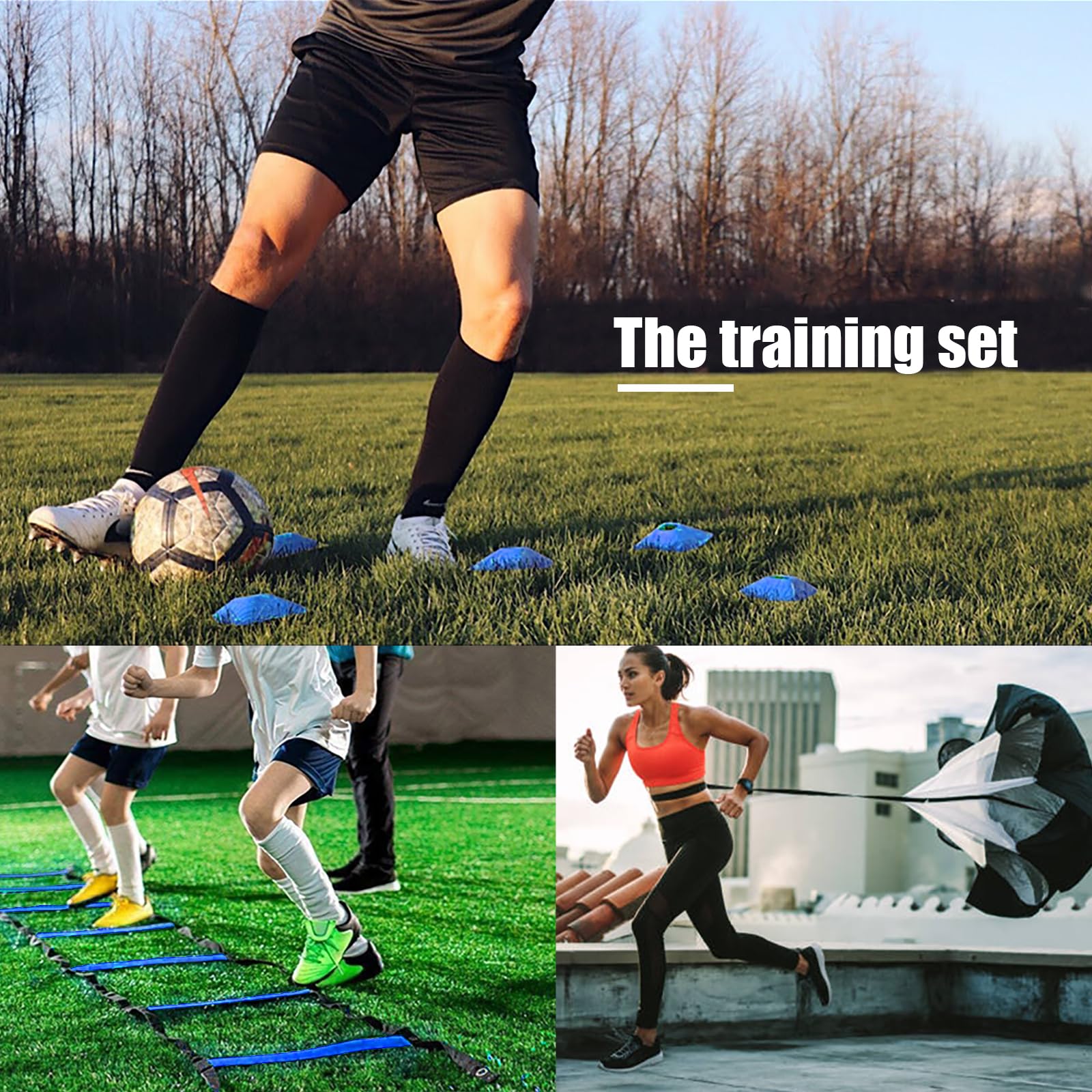 Sports Training Hurdles Haootadiy Complete Agility Training Set - 20FT ...