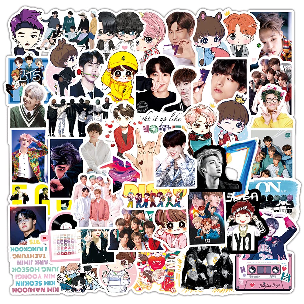 Buy BTS Sticker, 90Pcs Pop Singer BTS Stickers Pack, Kpop Bangtan Boys ...