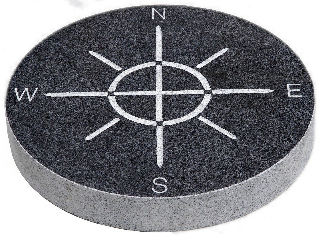 Garden Compass Stepping Stone