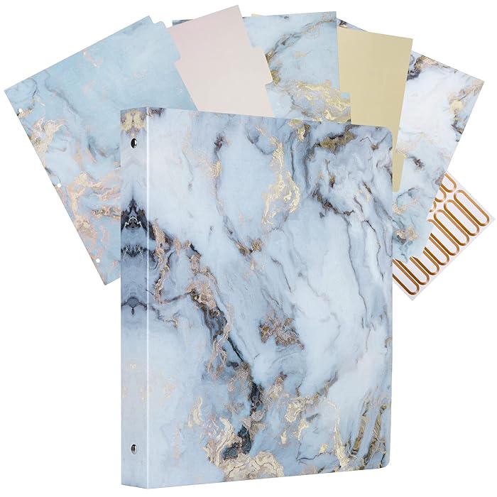 Buy NELOVI Cute Binders! Decorative Hardcover 3 Ring Binder 1 Inch ...