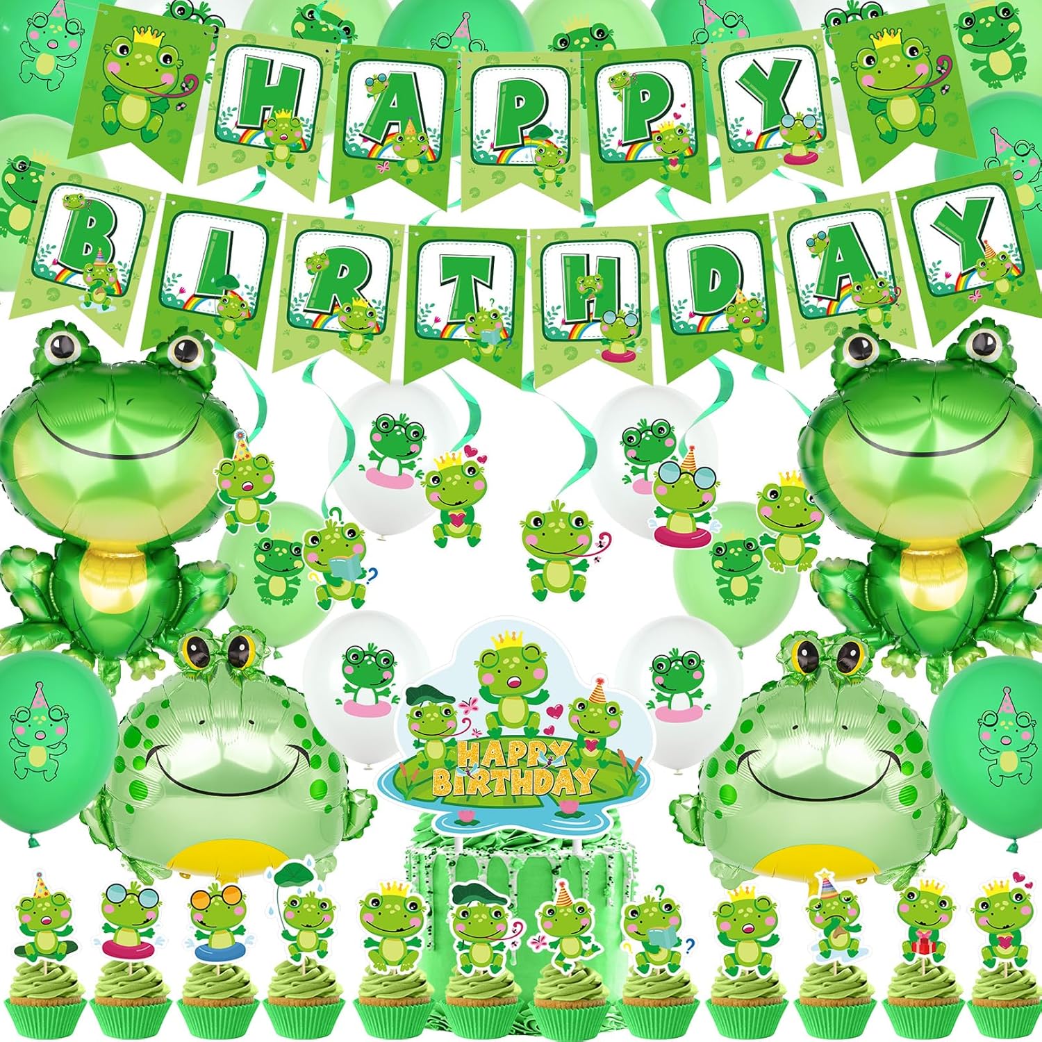 Amazon.com: Frog Birthday Party Decorations Princess and Frog Party ...
