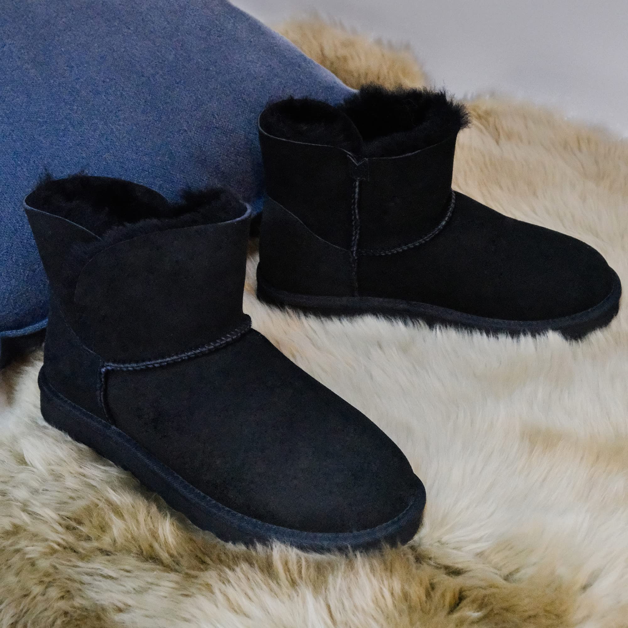 Snapklik.com : WaySoft Genuine Australia Sheepskin Snow Winter Boots ...