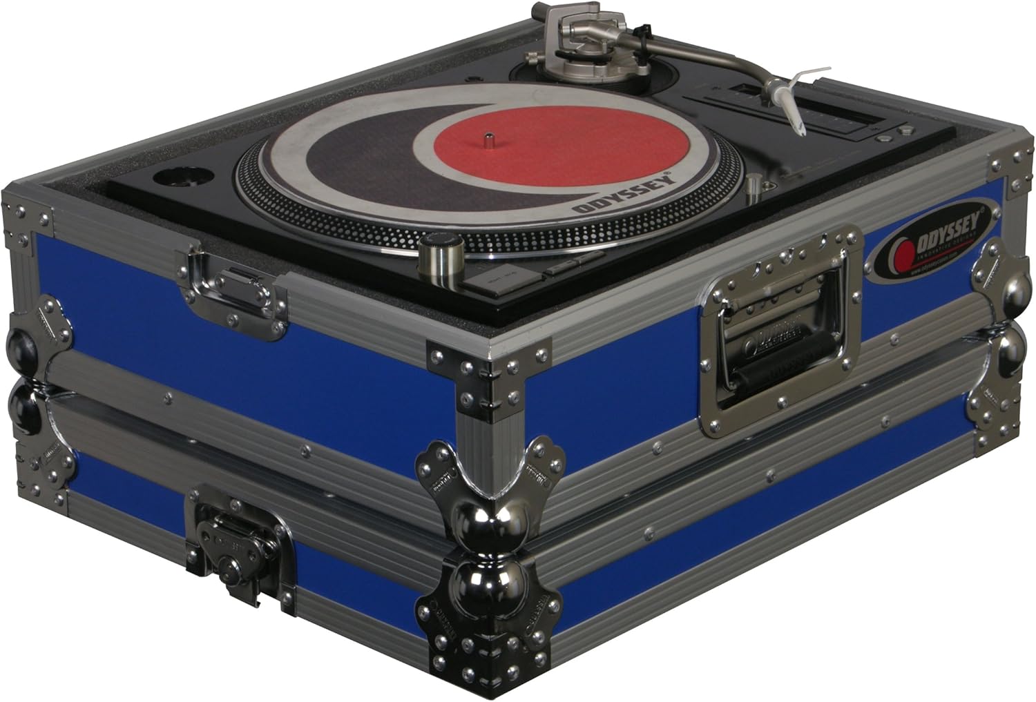 Amazon.com: Odyssey FTTXBLU Flight Style Dj Turntable Case : Musical ...
