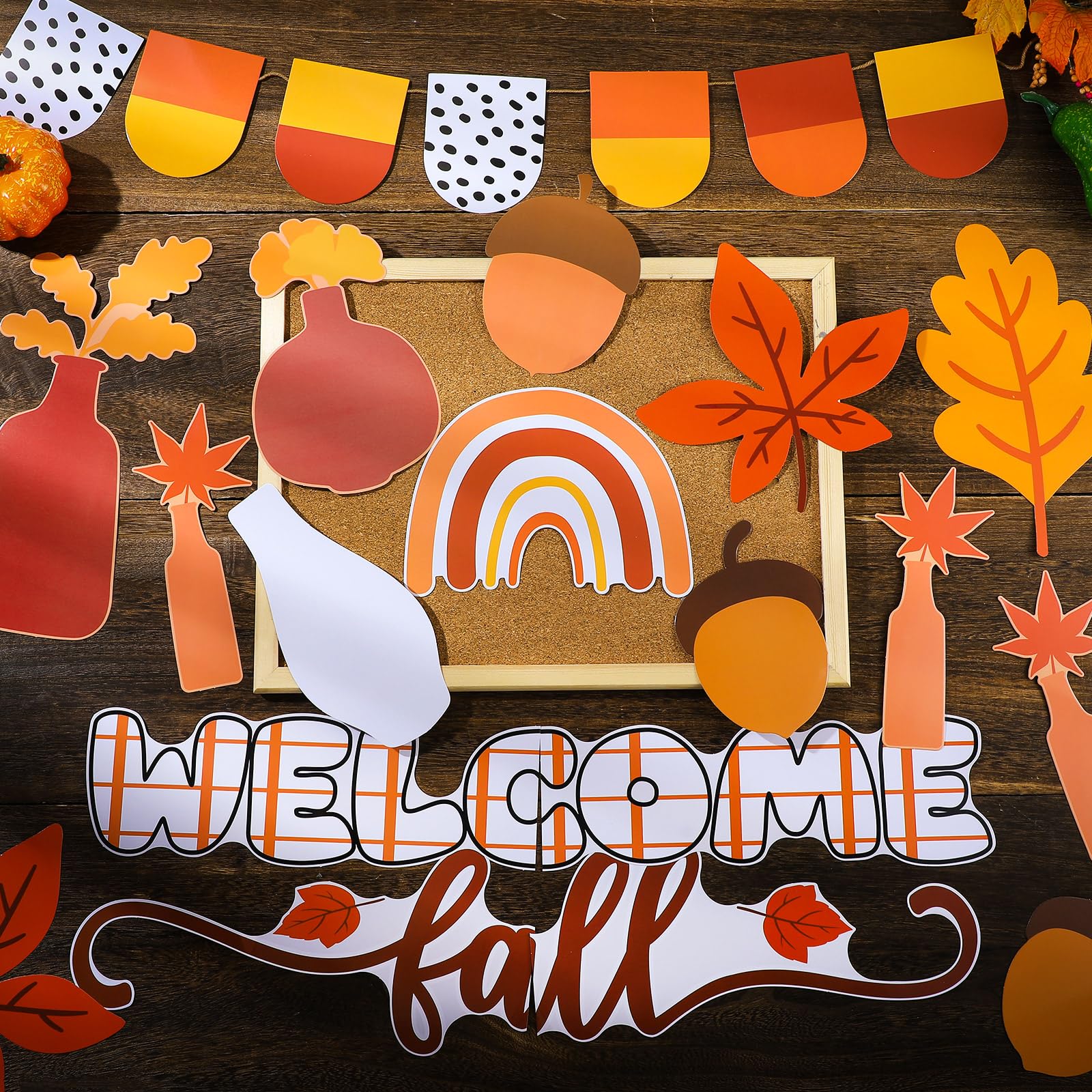 Snapklik.com : Fall Bulletin Board Decorations Welcome Fall Cutouts ...