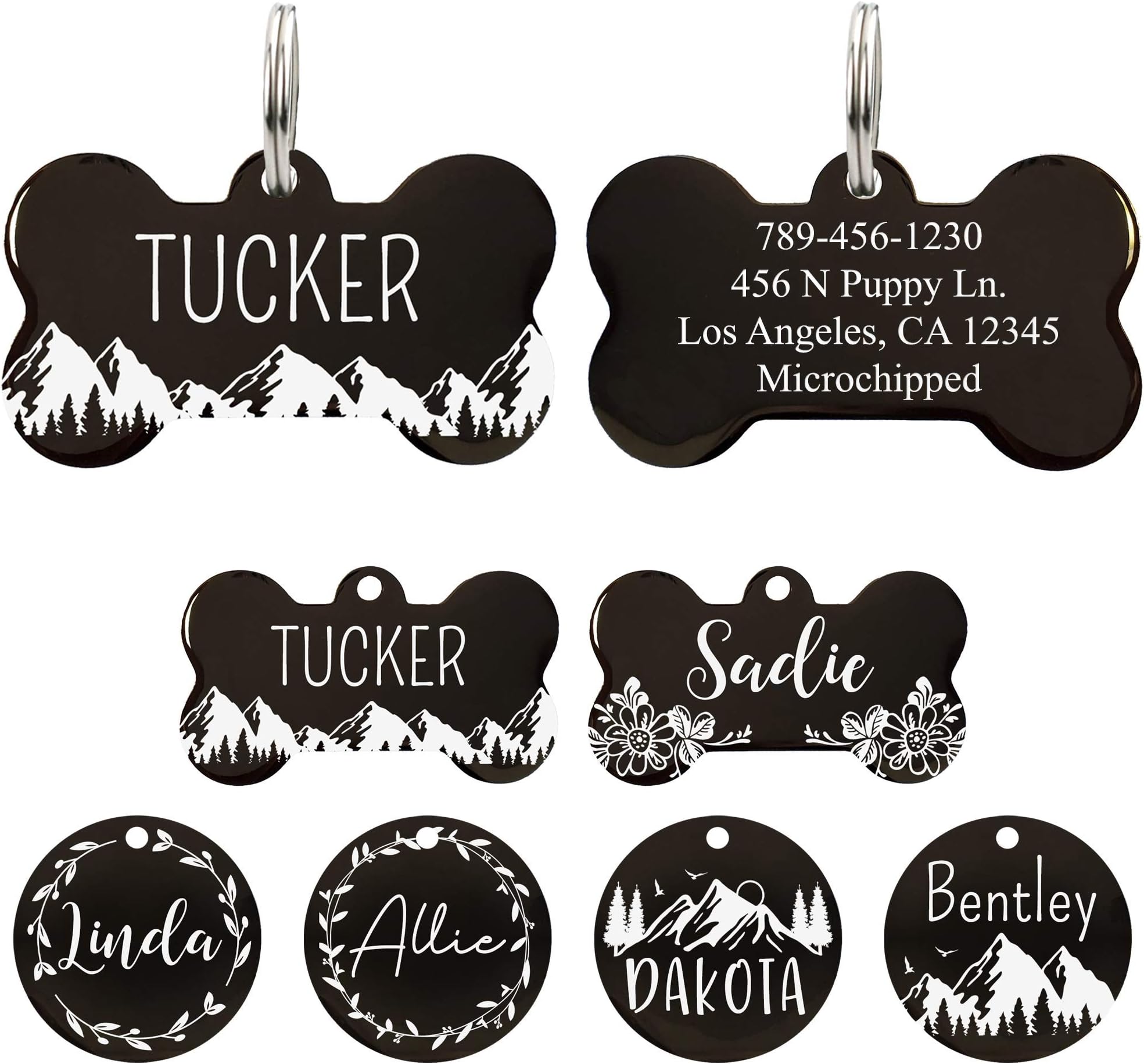Amazon.com : Cute Custom Pet ID Tags, Dog Tag and Cat Tag Personalized ...