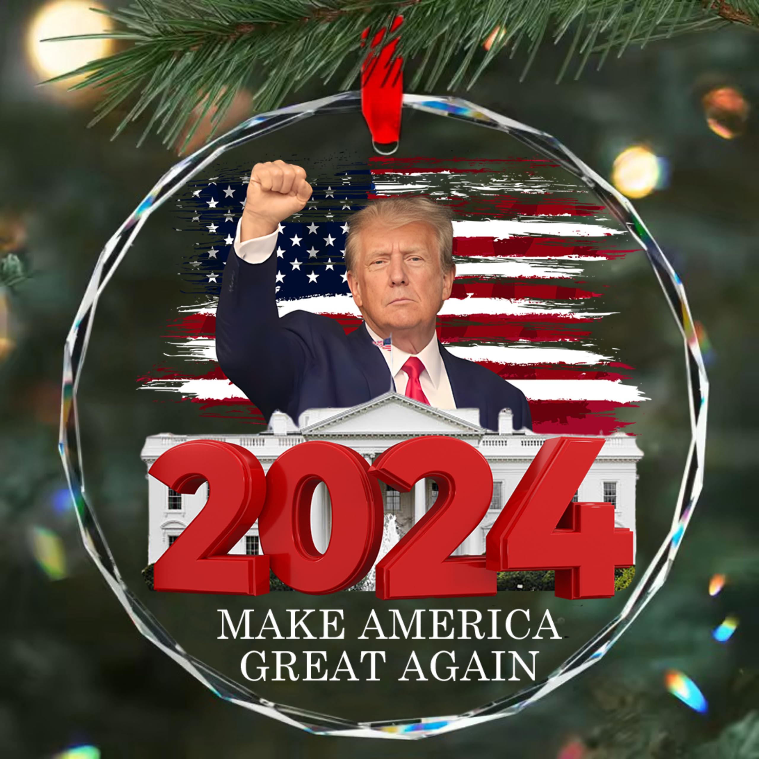 Amazon.com: Trump Christmas Ornaments 2024 - Donald Trump Ornament ...