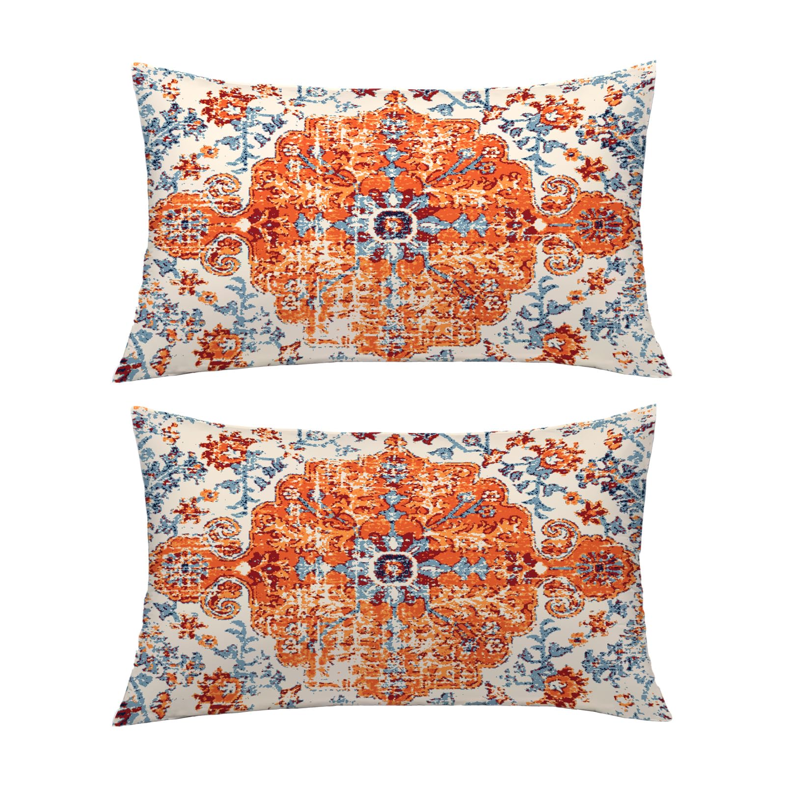 Amazon.com: chiinvent Boho Lumbar Pillows Covers 12x20 Inch Set of 2 ...