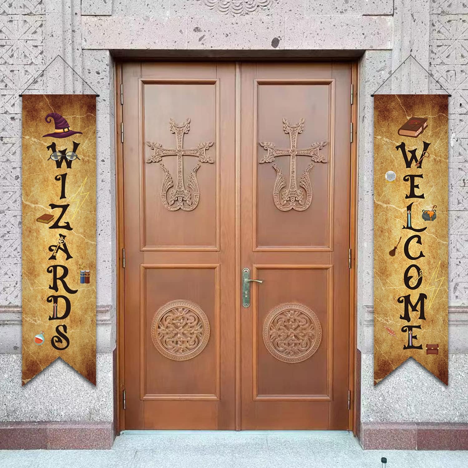 Amazon.com: Magical Wizard Banners WELCOME WIZARD Magic Wizard Themed ...