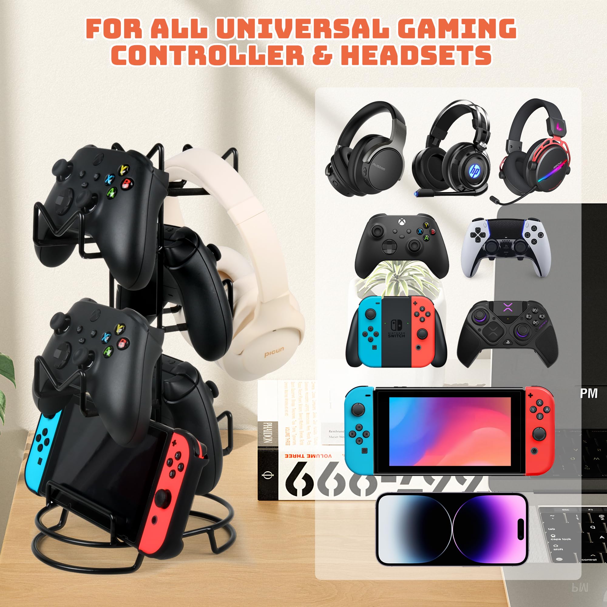 Snapklik.com : Alyoen 5 Tier Xbox Controller Stand, Game Holder