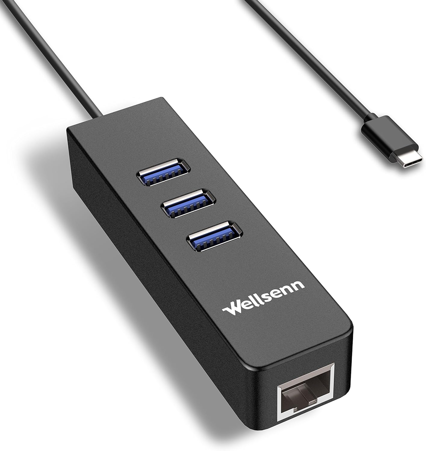 Amazon.com: Ethernet Adapter, Wellsenn USB-C Hub Adapter with RJ45 LAN ...