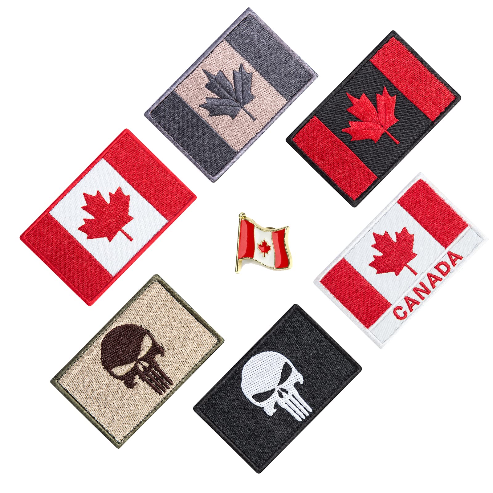 Canada Flag Patch Patches Tactical Tags Patches Canadian Maple Leaf ...