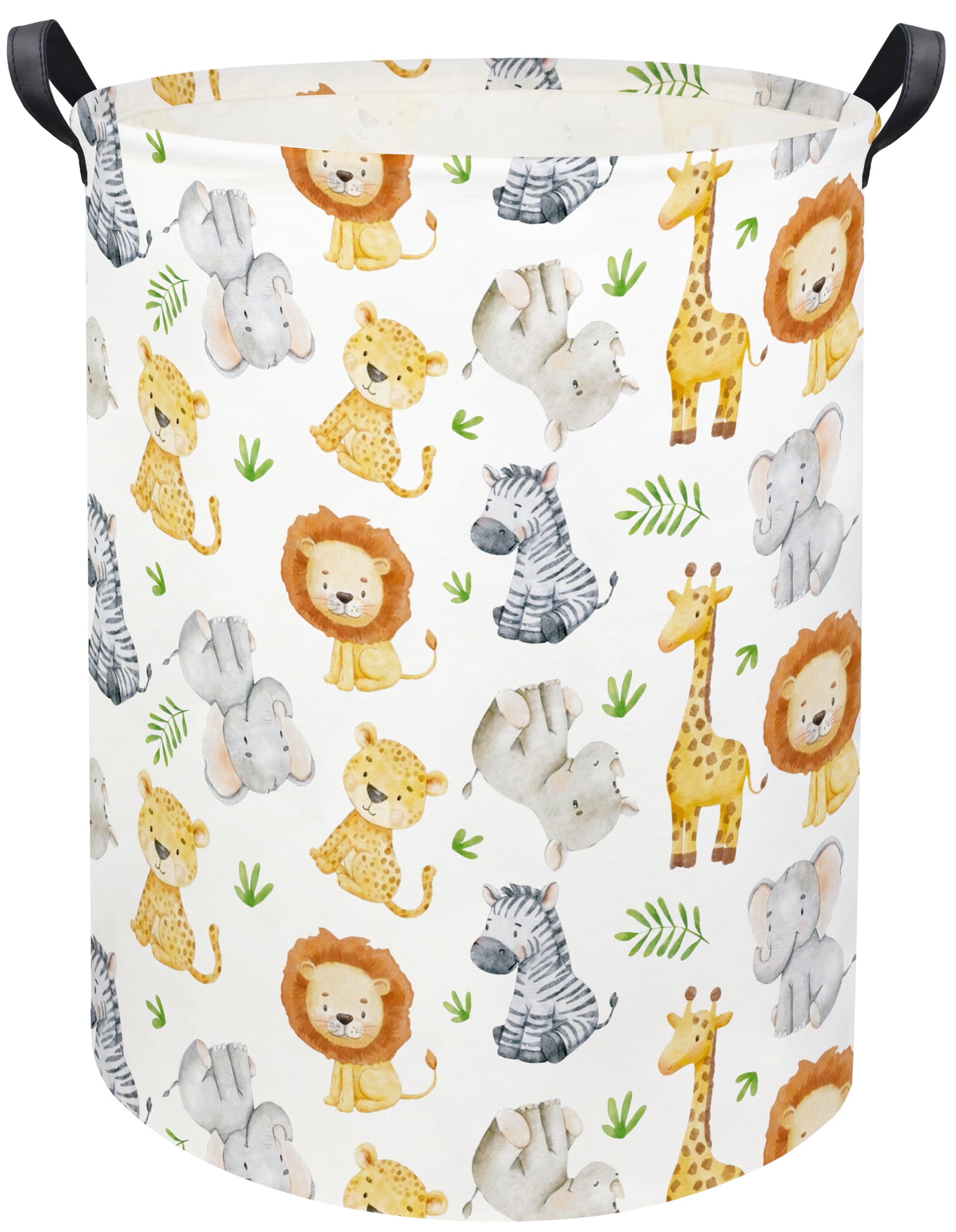 Amazon.com: HIYAGON Woodland Baby Laundry Basket Animal Baby Hamper for ...