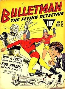 POSTER comics cover Fawcett Bulletman 12 now Vintage Wall Art Print A3 replica : Amazon.es ...
