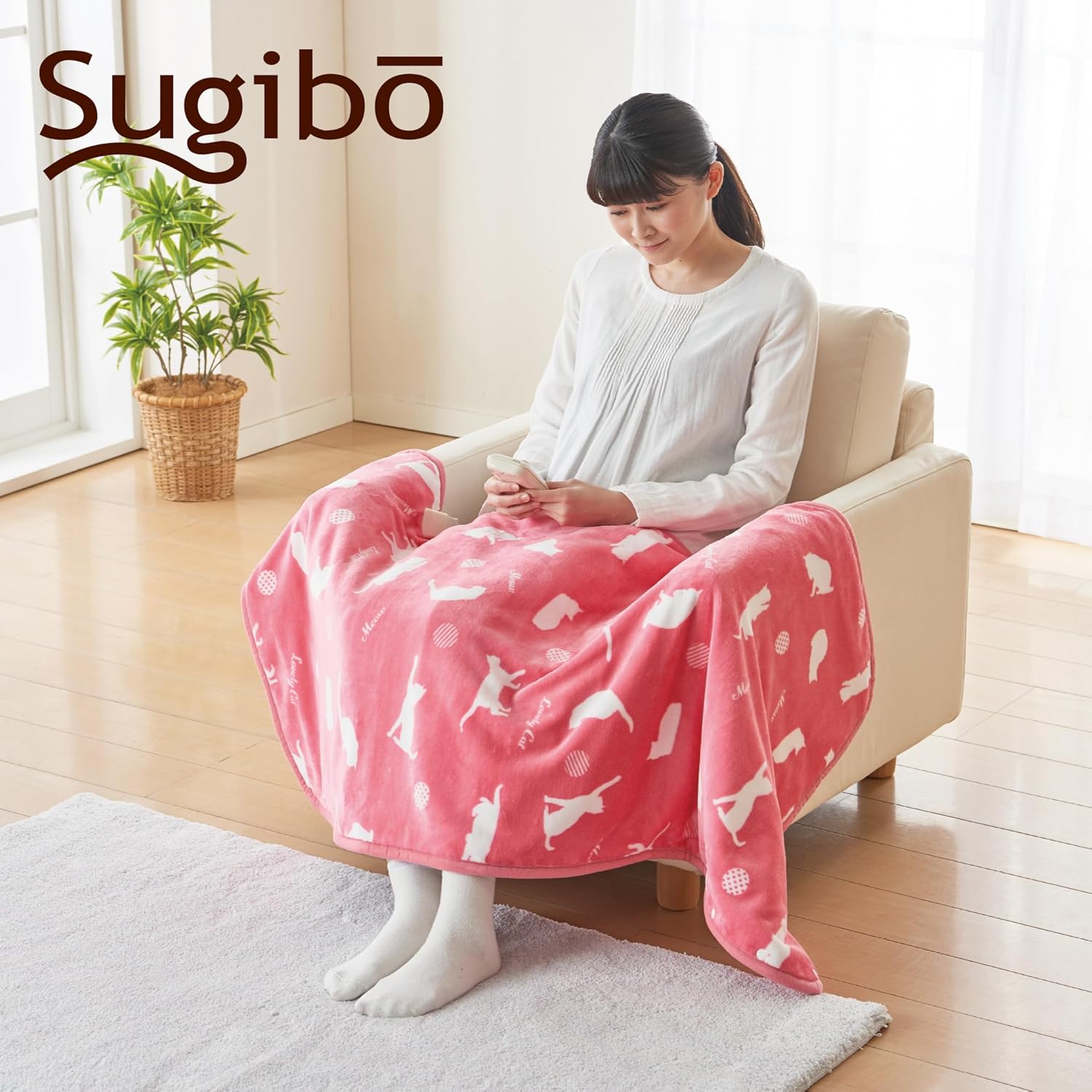 Amazon.co.jp : Sugibo(スギボー) 洗える あったか 電気ブランケット 日本製 電気ひざ掛け パーソナルサイズ 70×140㎝ 切り忘れ防止タイマー付き SB-H502 ...