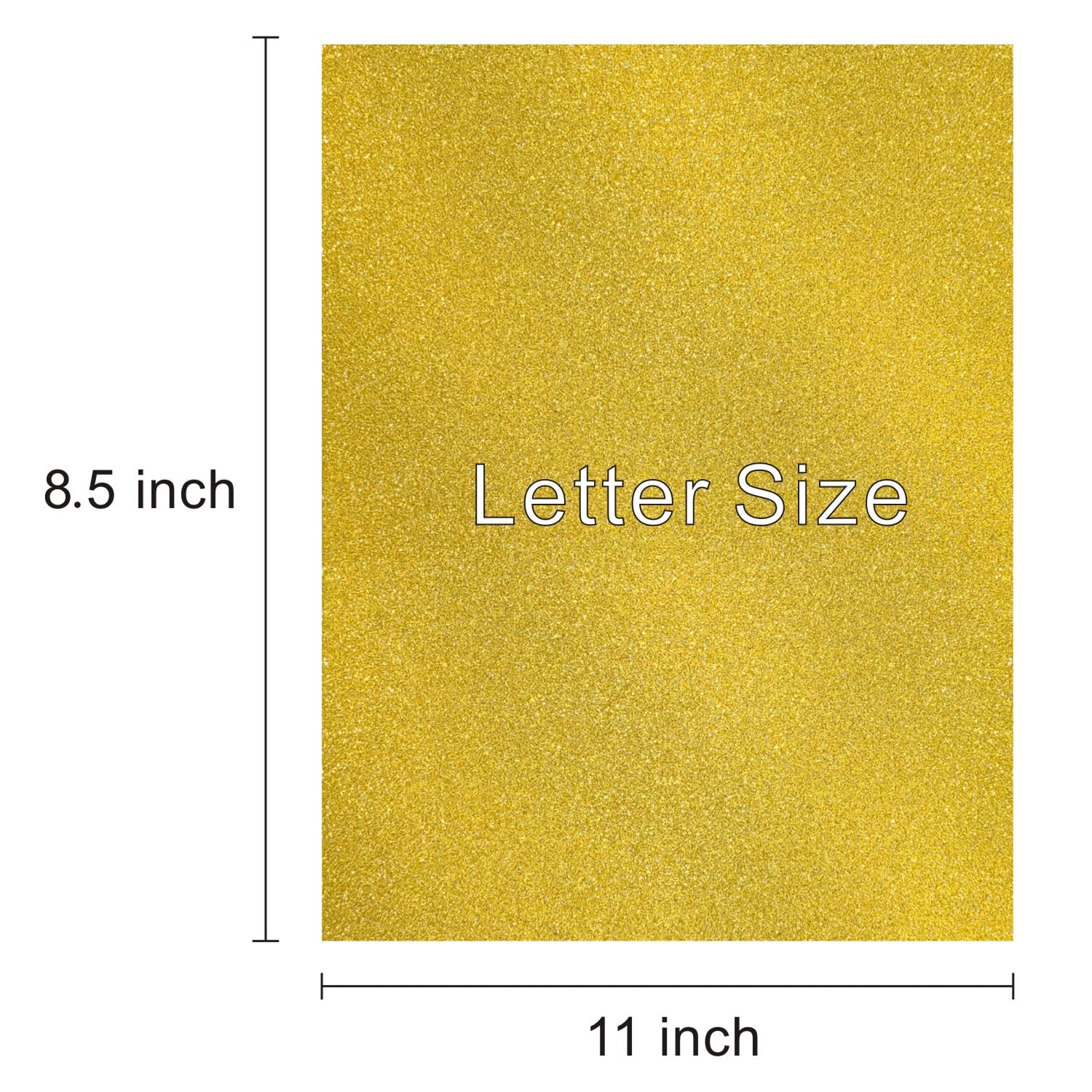 Snapklik.com : Heavyweight Gold Glitter Cardstock Paper, 50 Sheets