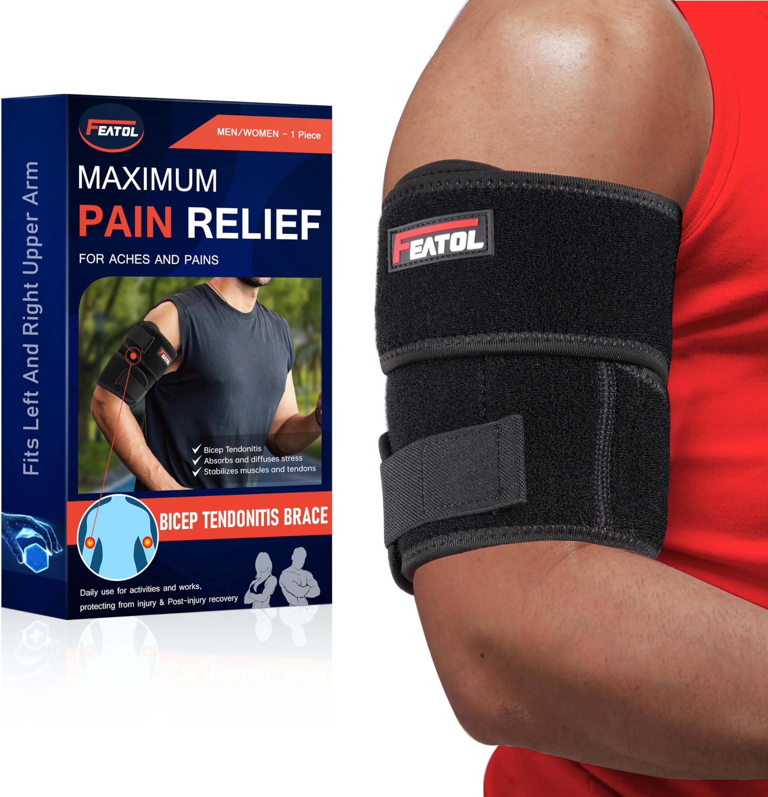 Amazon.com : DonJoy Performance Bionic Elbow Brace II - Large - Maximum ...