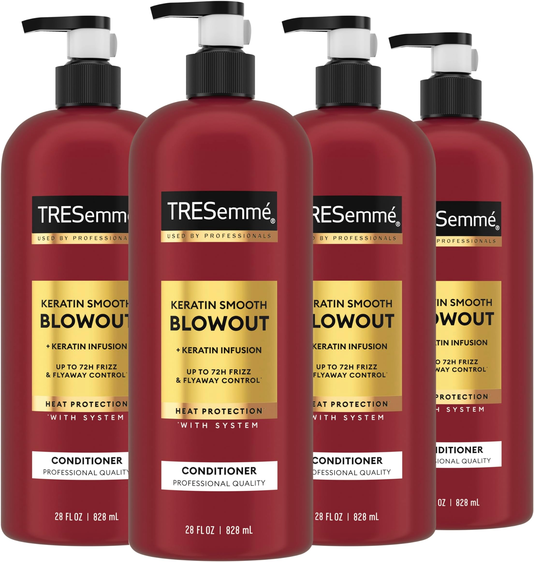 Amazon.com : TRESemmé Keratin Smooth Conditioner 4 pack for Frizzy Hair ...