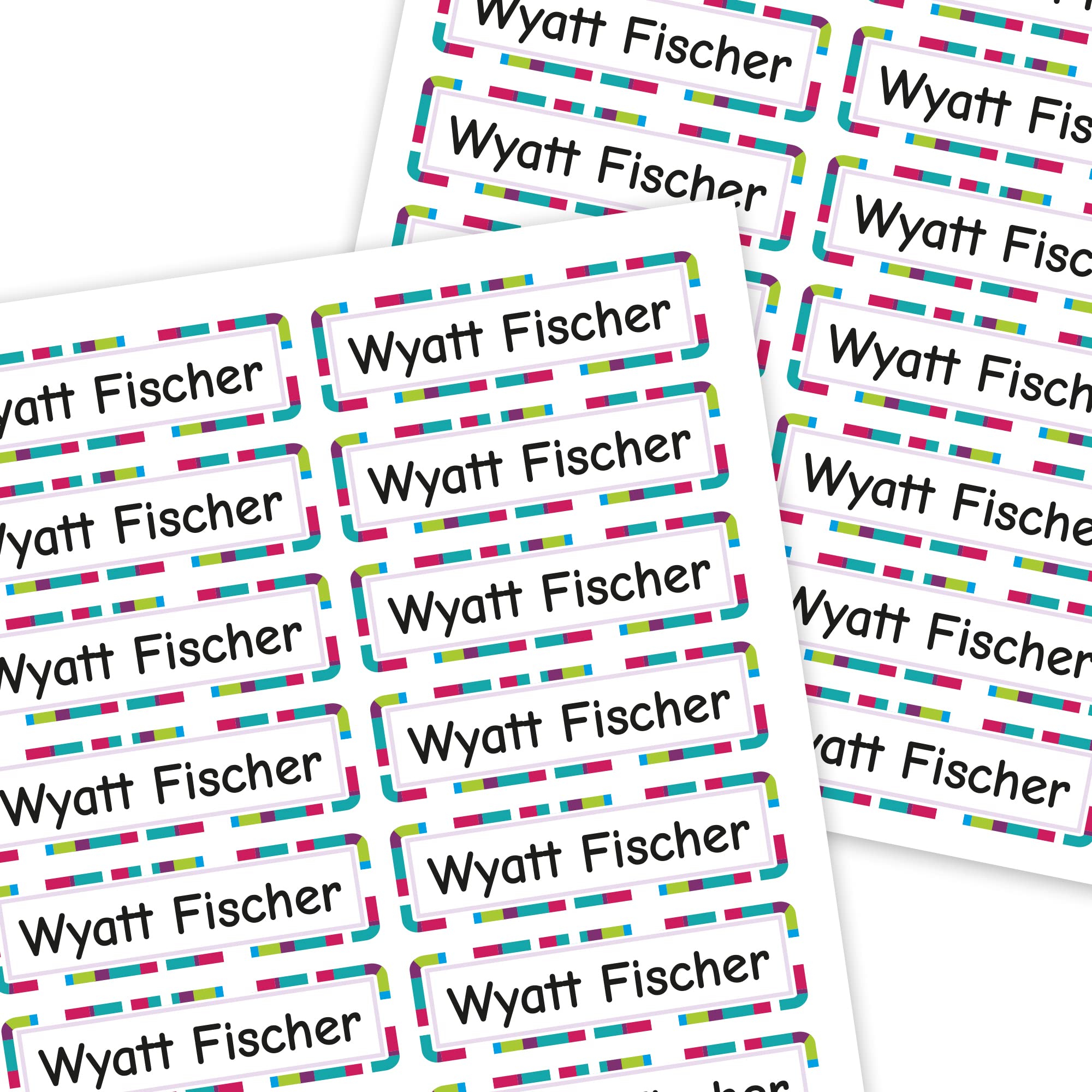 Amazon.com : Label Land Mini Labels 1.5”x0.4” - 66-Pack Custom Name ...