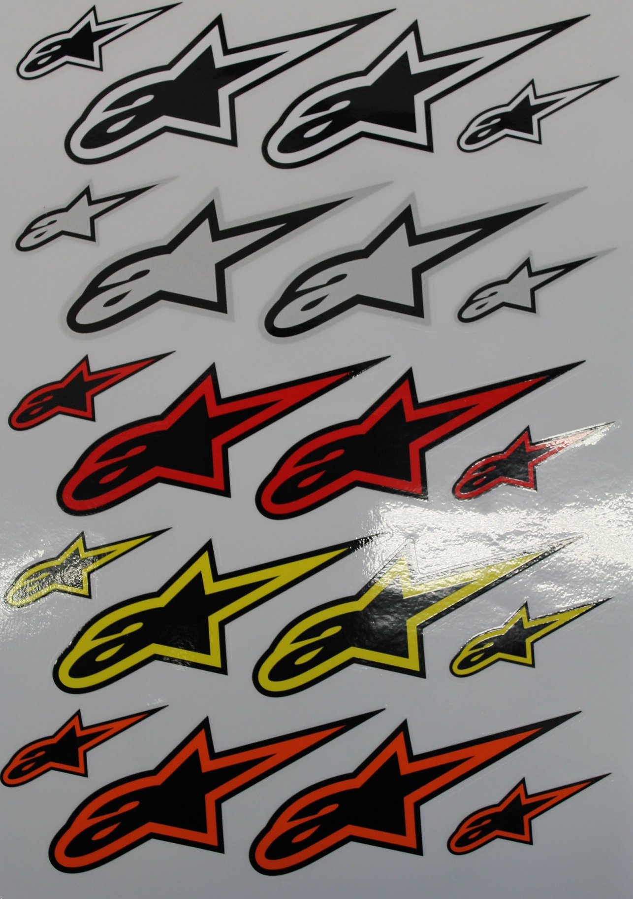 Alpinestars A-STAR Sticker Kit 20 Stck : Amazon.de: Auto & Motorrad