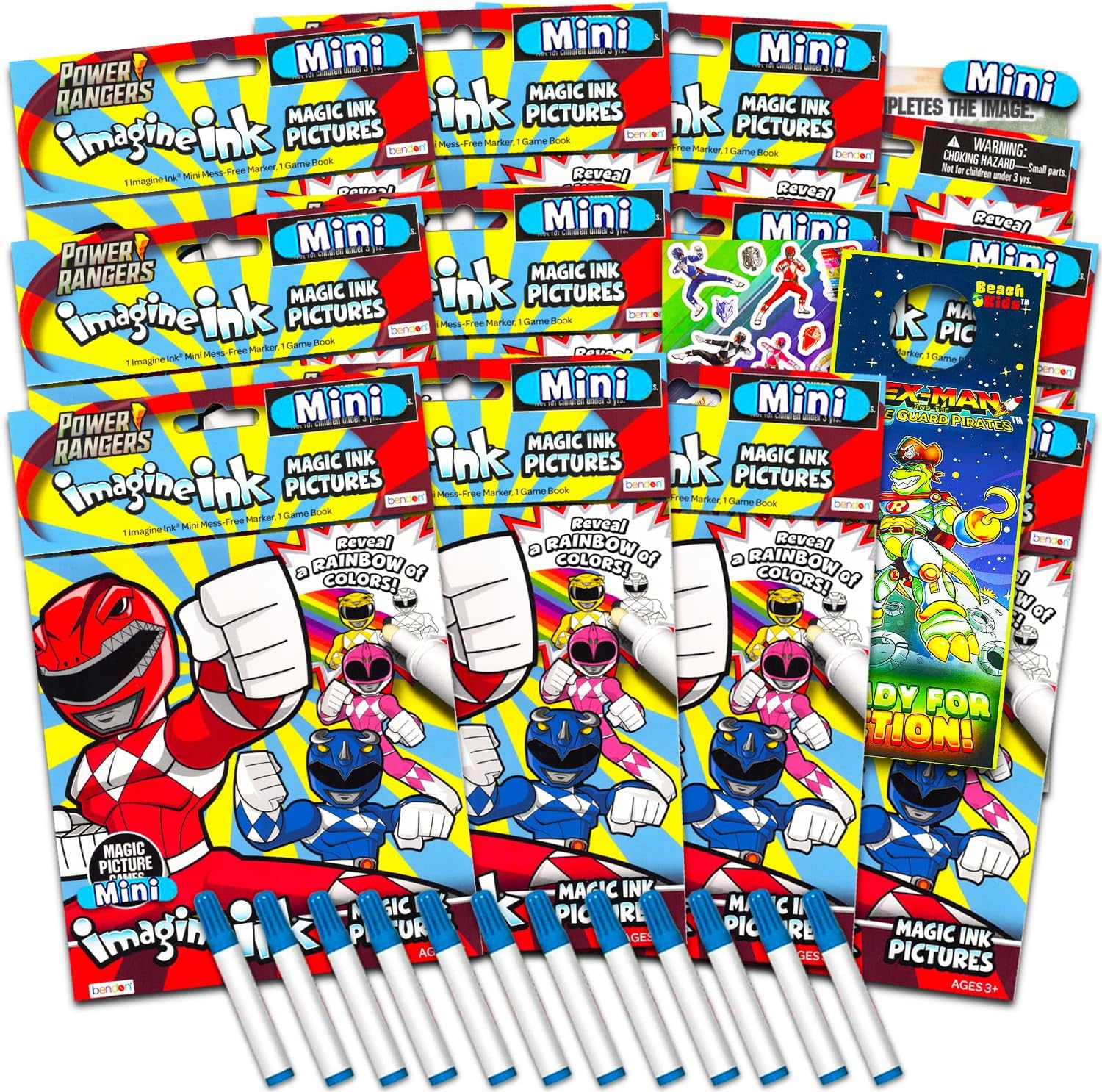 Amazon.com: Power Rangers Coloring Book Set - Power Rangers Party ...