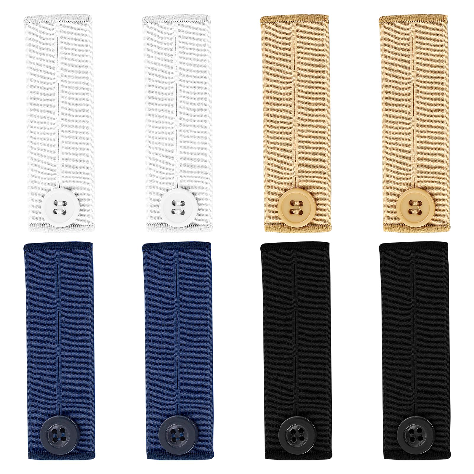 Amazon.com: Piriuuo 8 Pcs Button Extenders for Jeans Elastic Waistband ...