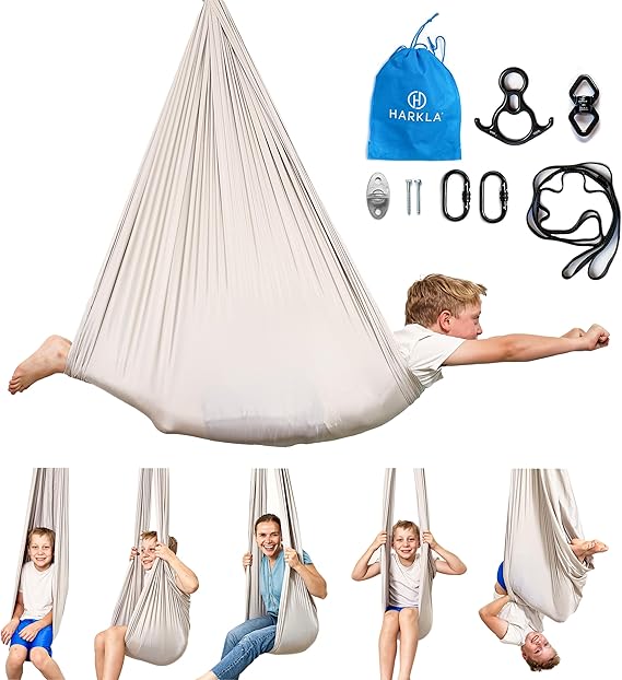 Amazon.com: Harkla Sensory Swing for Kids & Adults - Holds 300lbs ...