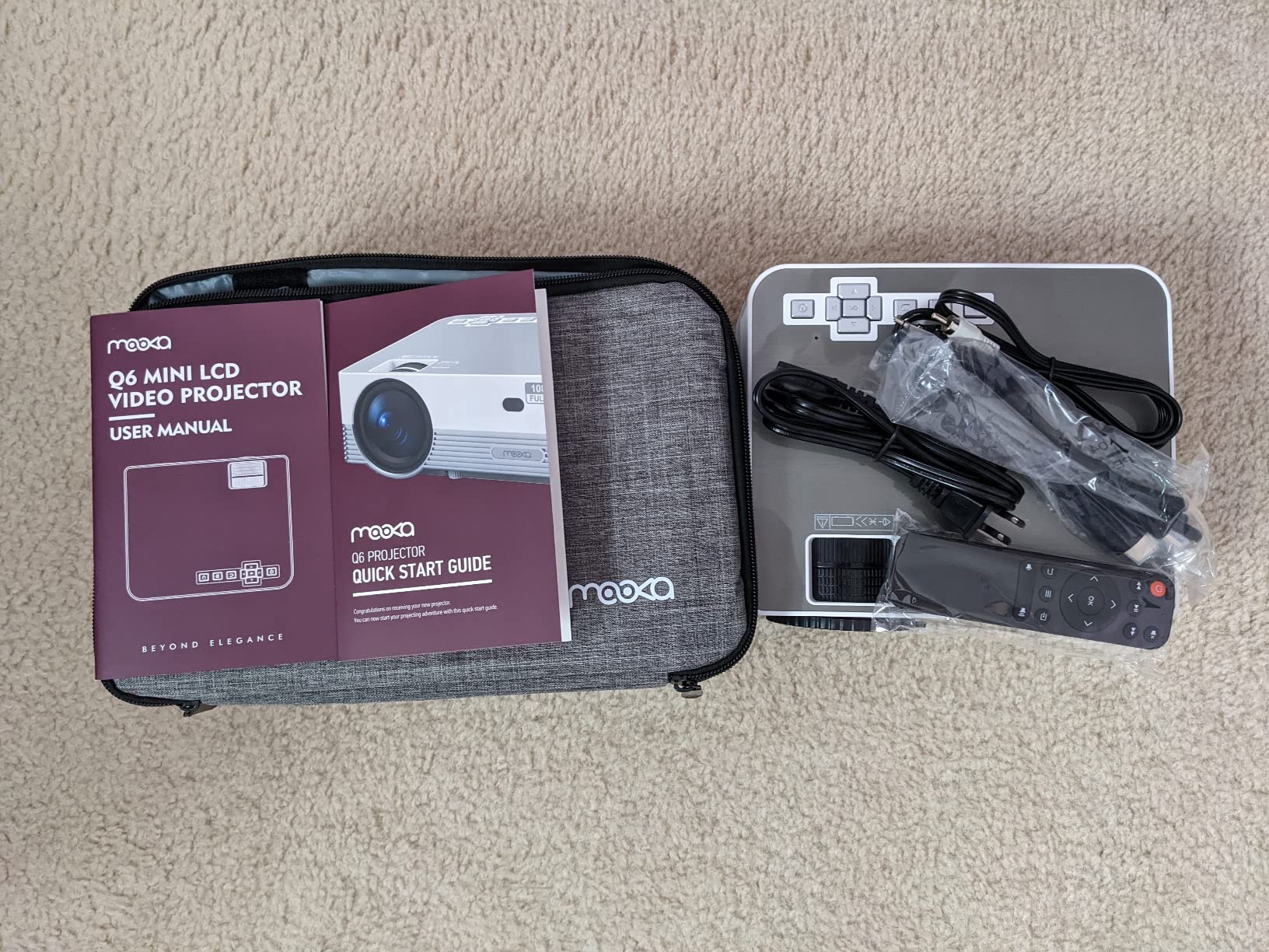 $32/mo - Finance Native 1080P WiFi Bluetooth Projector, MOOKA Upgraded ...