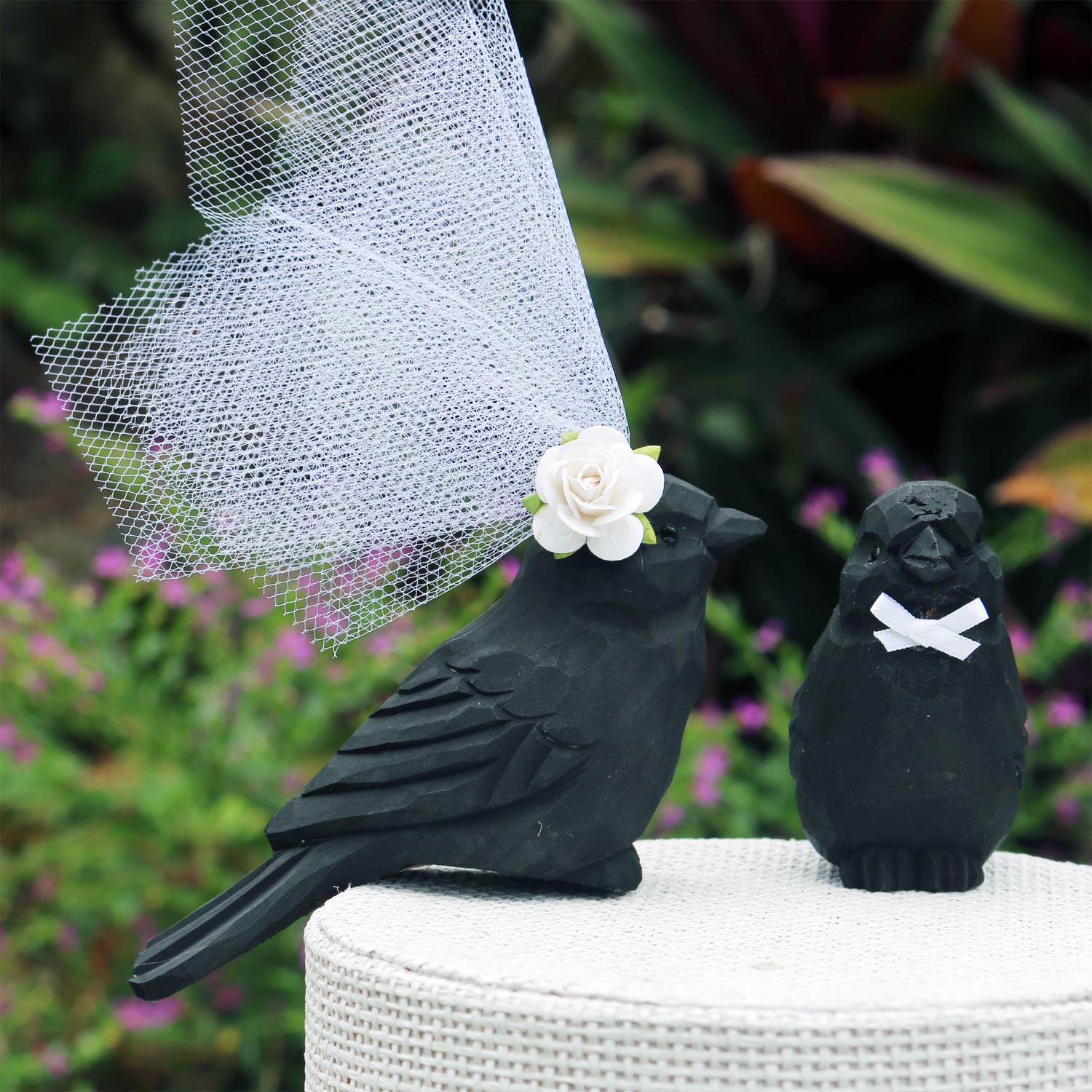 Vintage Birds Wedding Cake Toppers