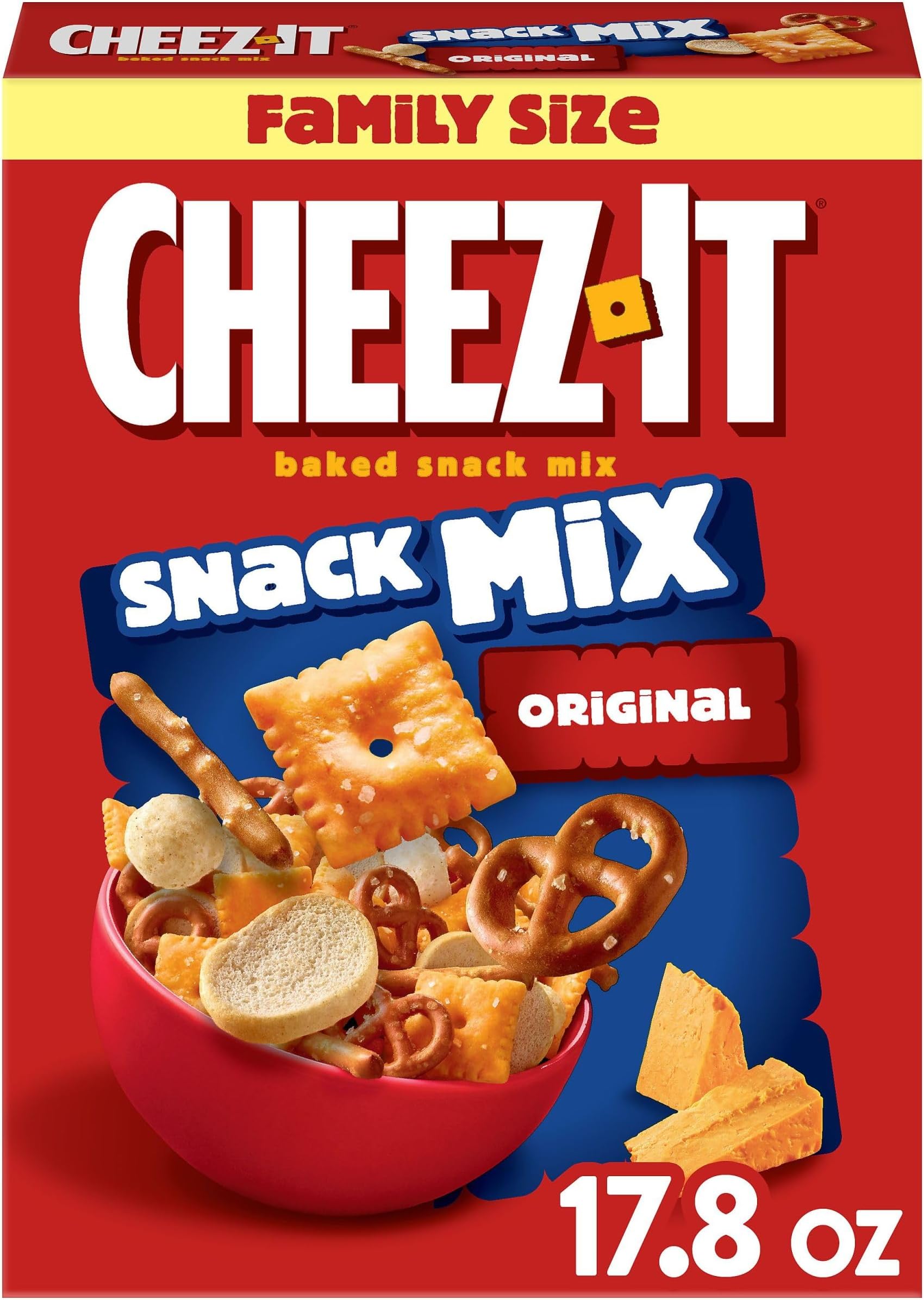 Amazon.com: Cheez-It Snack Mix, Lunch Snacks, Family Size, Original, 17 ...
