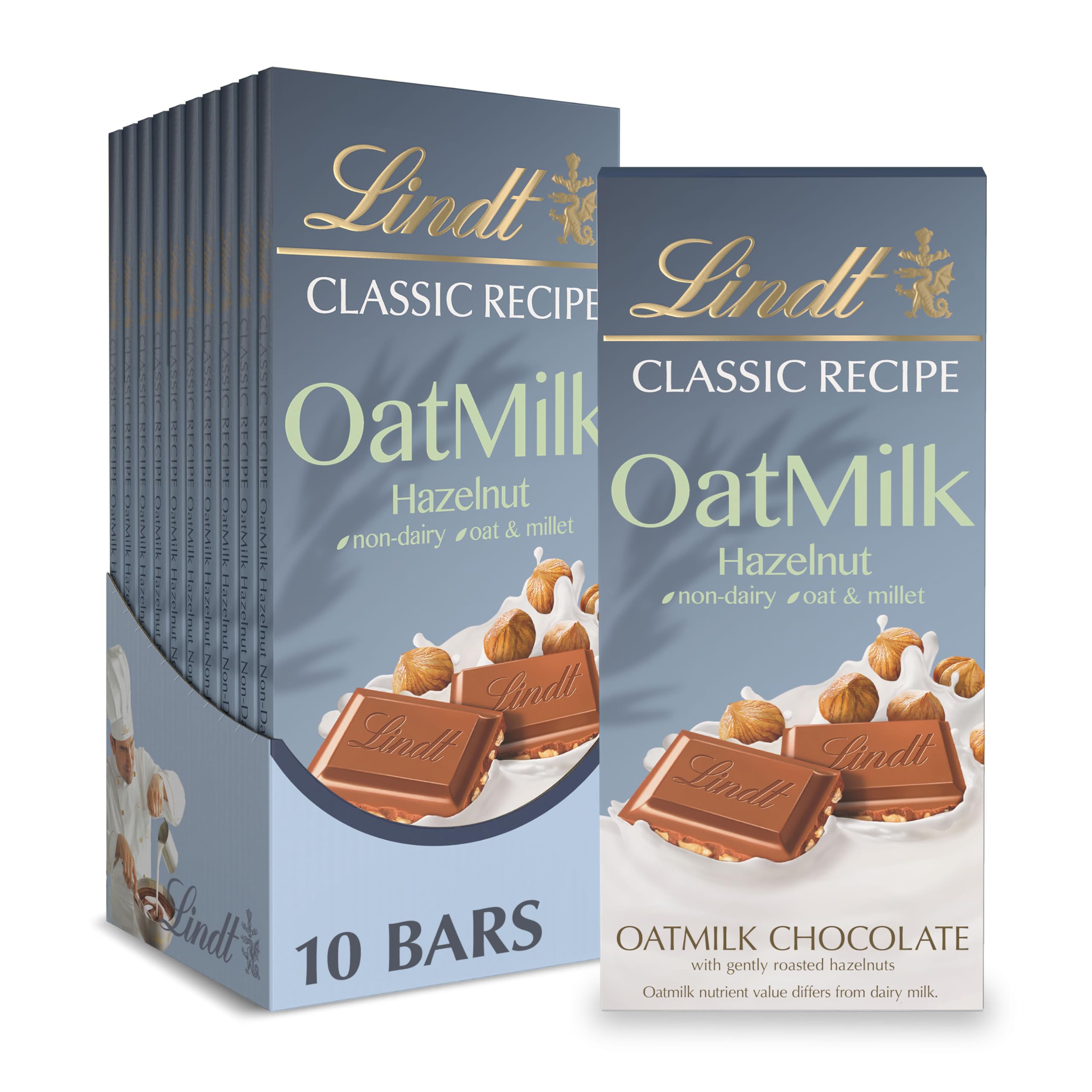 Amazon.com : Lindt CLASSIC RECIPE Non-Dairy OatMilk Hazelnut Chocolate ...