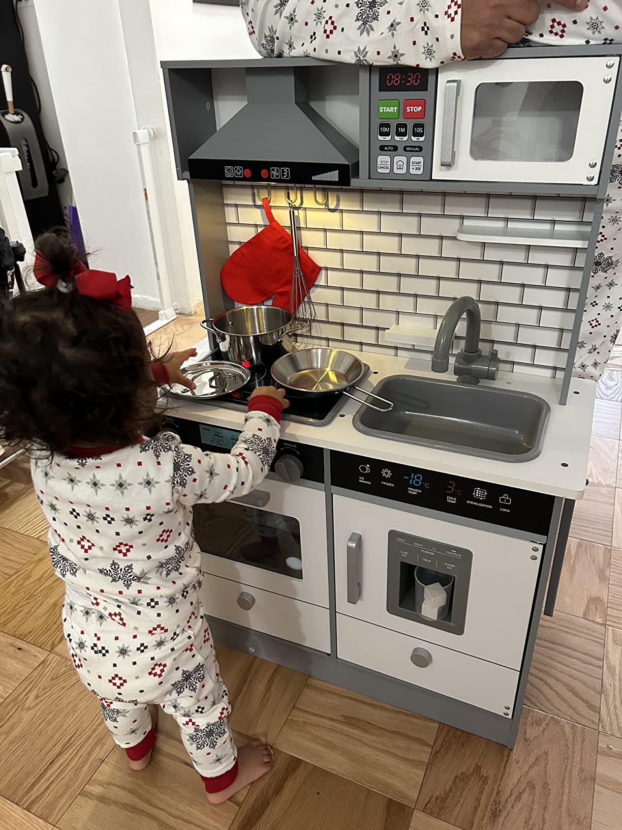 $22/mo - Finance Play Kitchen - Real Wooden Kitchen Set for Kids with ...