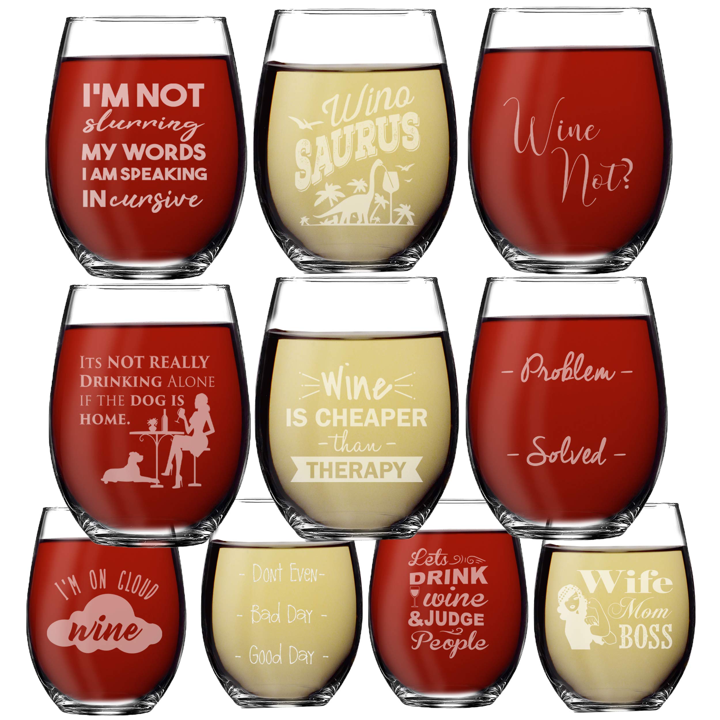 Humorous Sayings For Wine Glasses