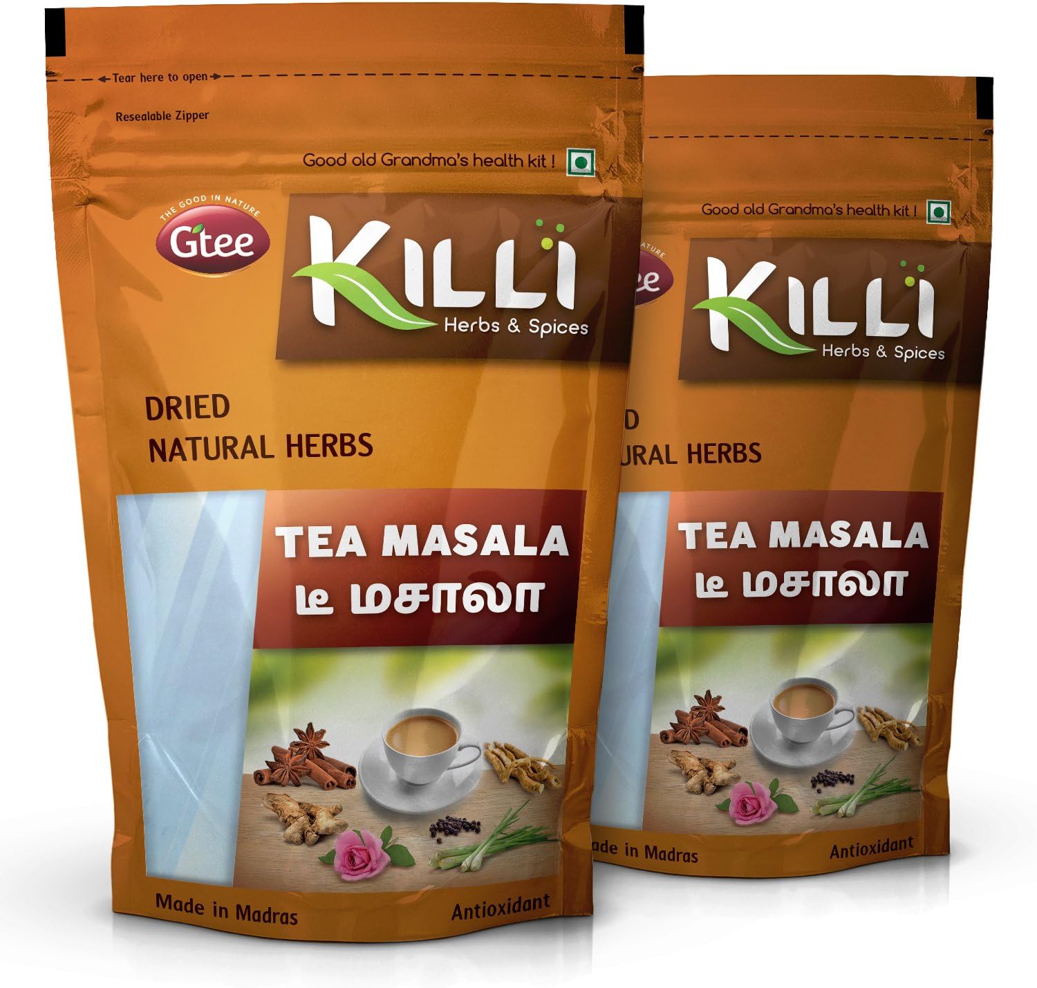 Amazon.com: KILLI Tea Masala | Chai Masala, 100g (Pack of 2) : Grocery ...