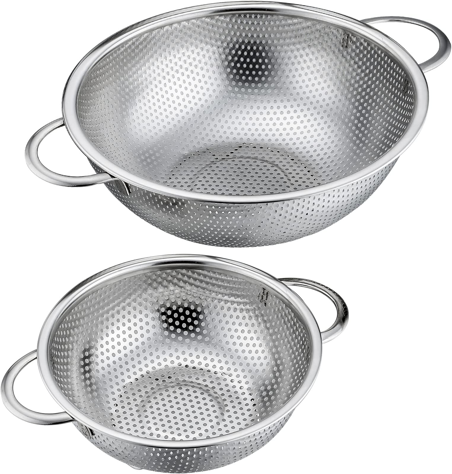 Amazon.com: HÖLM 3-Piece Stainless Steel Mesh Micro-Perforated Strainer ...