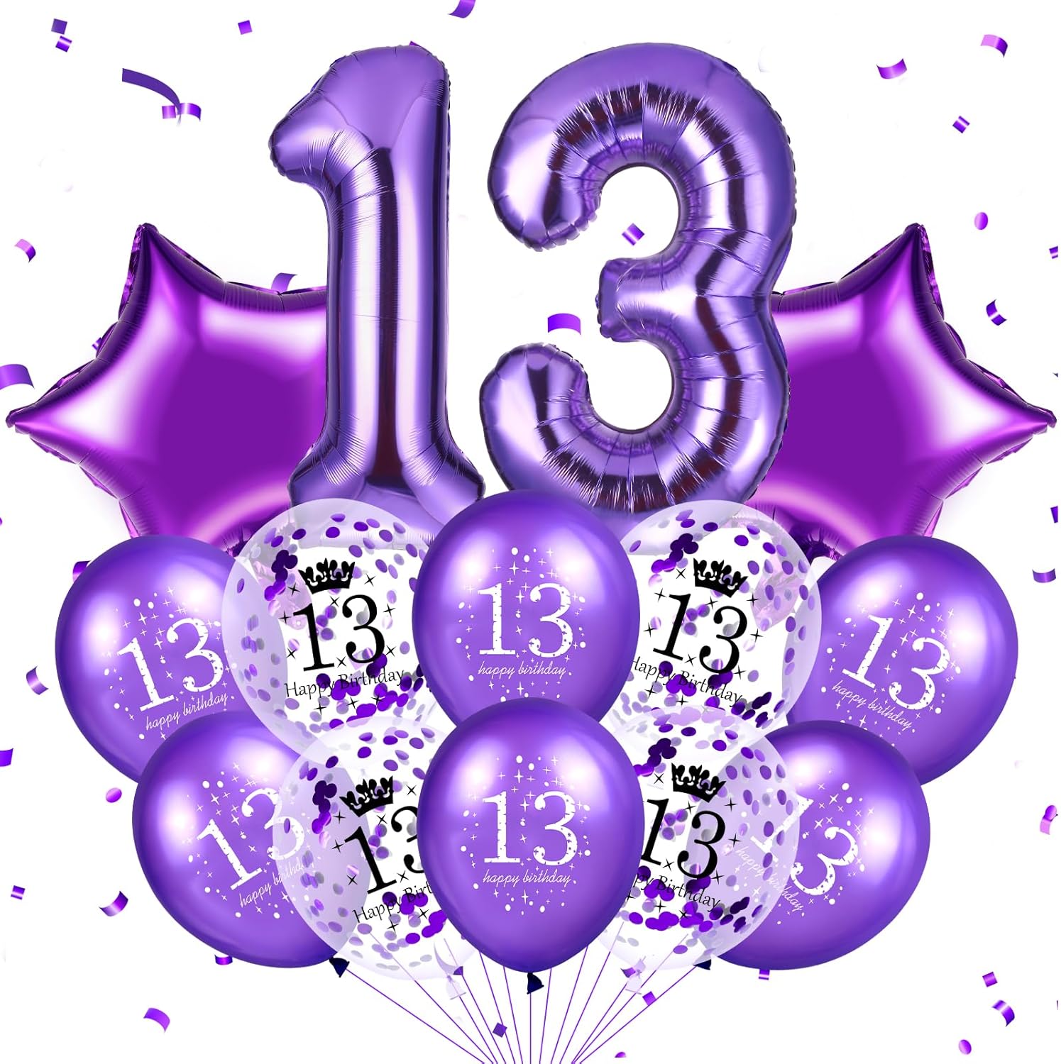 Amazon.com: 13th Birthday Party Decorations - Large 40 Inch Number 13 ...