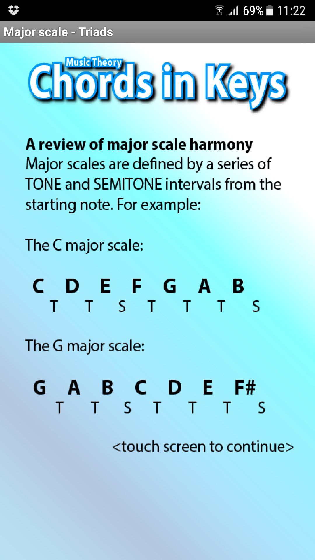 Music Theory - Chords in Keys FREE VERSION - App on Amazon Appstore