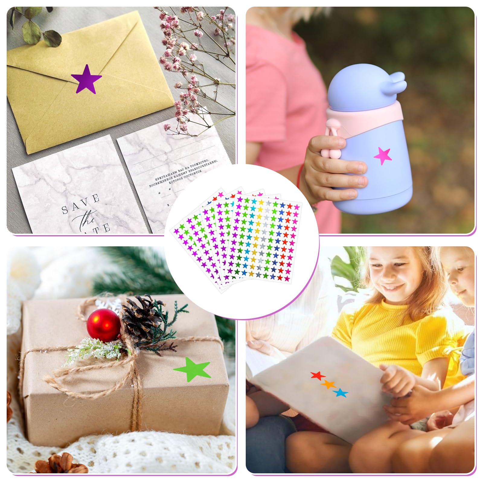 Snapklik.com : Star Stickers, 5040 PCS 0.6" Foil Star Metallic Stickers ...