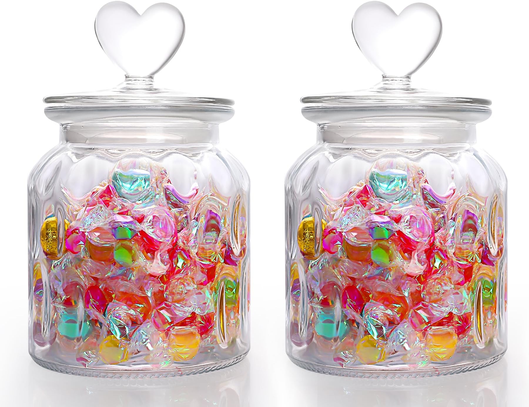 Amazon.com: Cididu 3 Pack Glass Jars with Airtight Lid, 10 Oz Clear ...