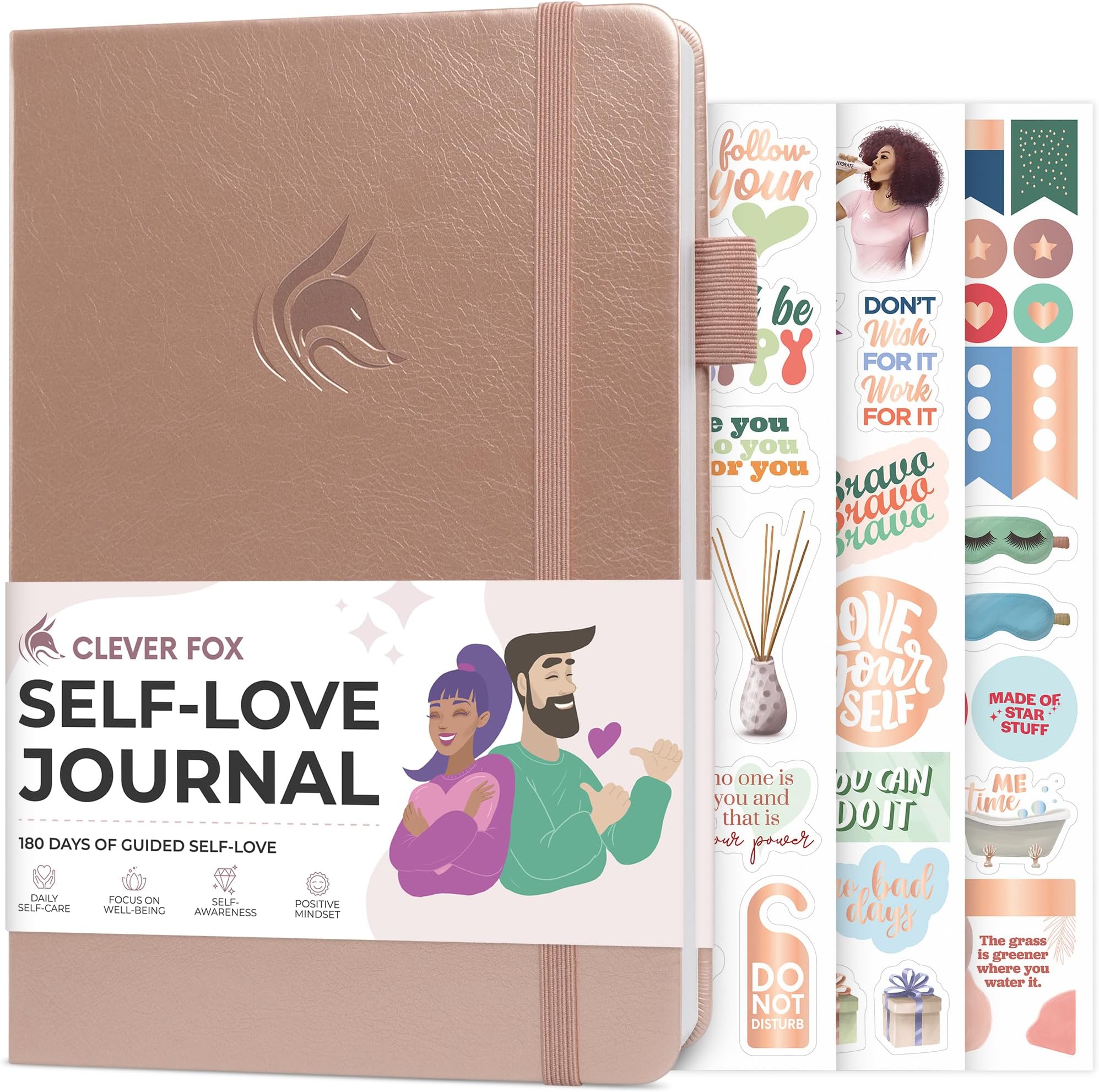 Amazon.com : Clever Fox Self-love Journal – Guided Self-Discovery Log ...