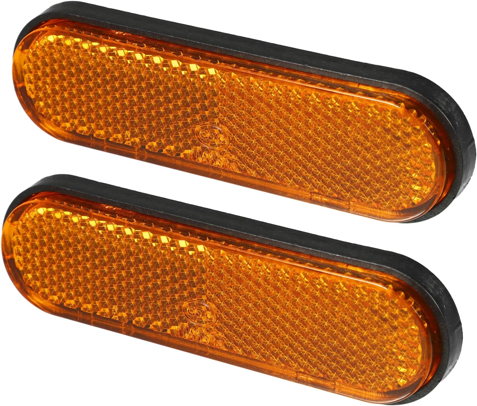 Amazon.com: Motorcycle 2 Pcs Orange Front Fork Leg Reflector Reflective ...