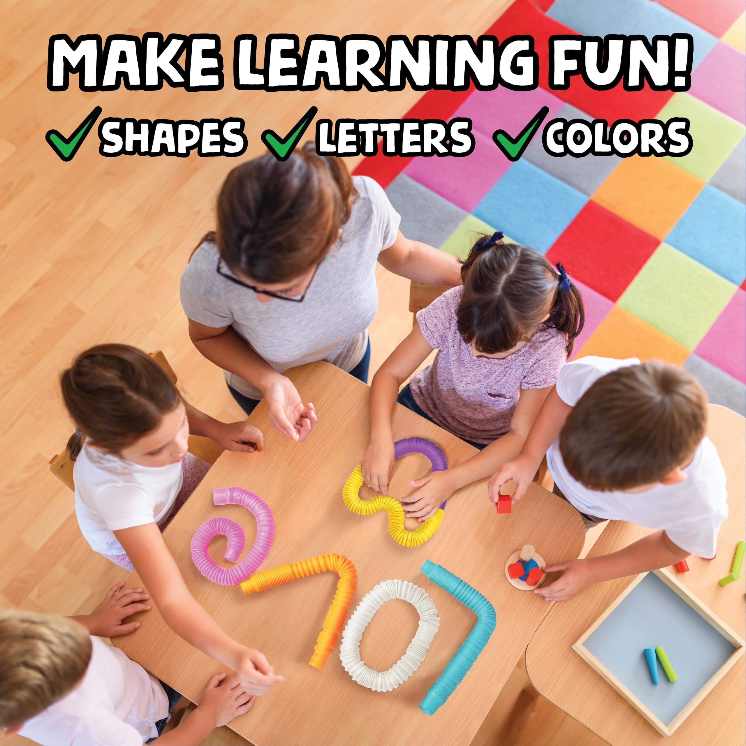 Snapklik.com : BUNMO Pastel Pop Tubes Large 6pk Tons Of Ways To Play ...