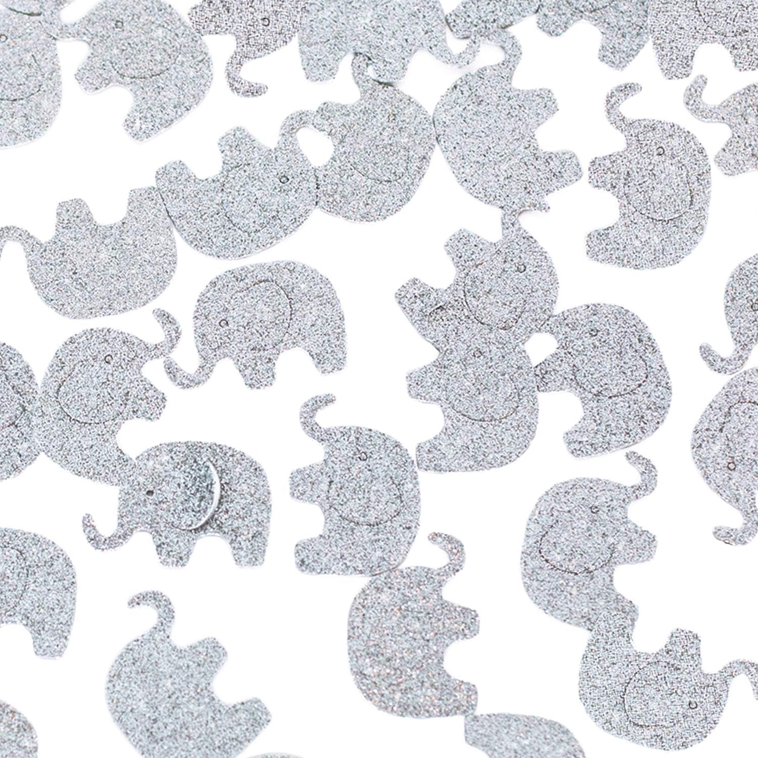Amazon.com: Silvery Elephant Confetti Elephant Scatter Baby Shower ...
