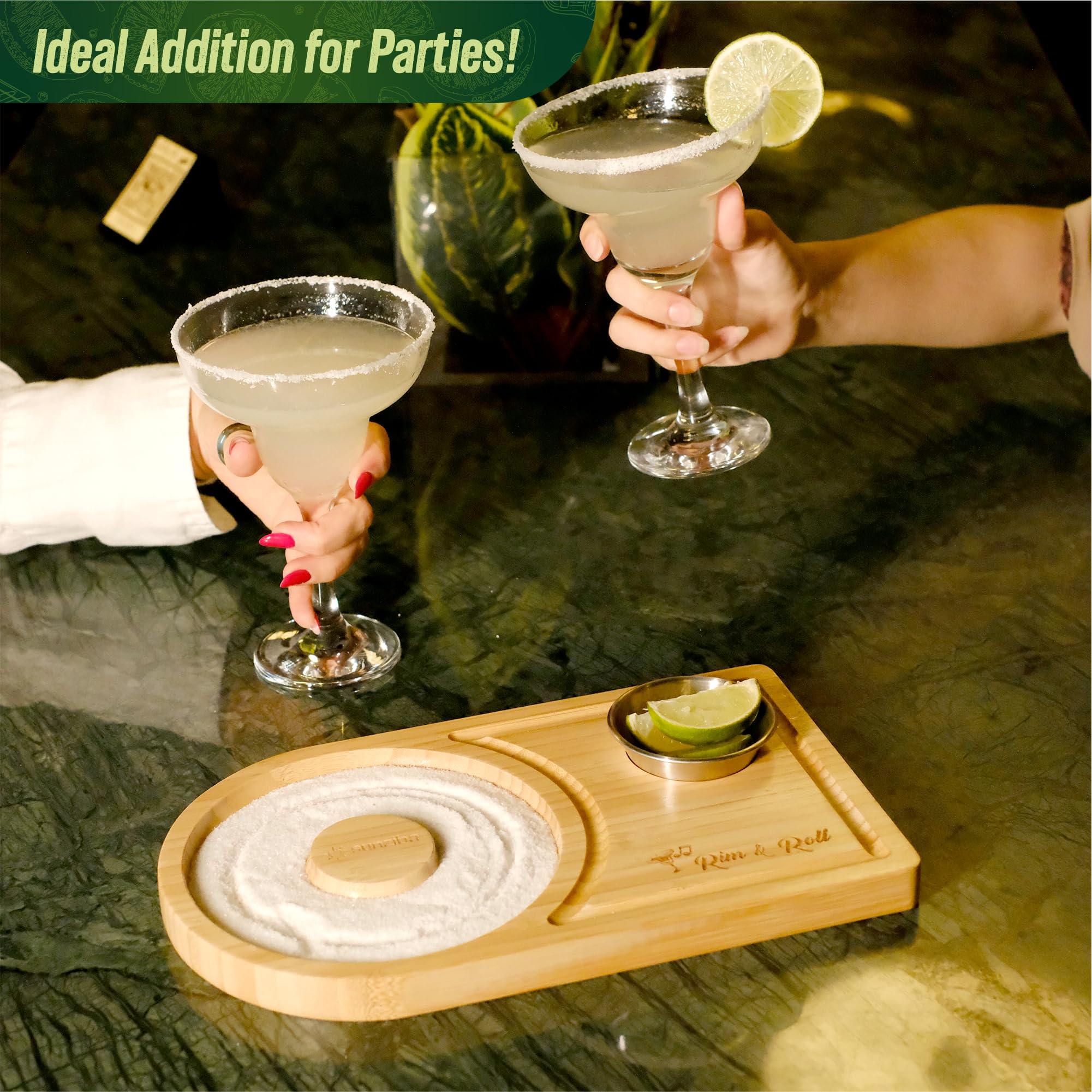 Caesar Rimmer Kit Sunziba Margarita Salt Rimmer Set - Bamboo Cocktail ...