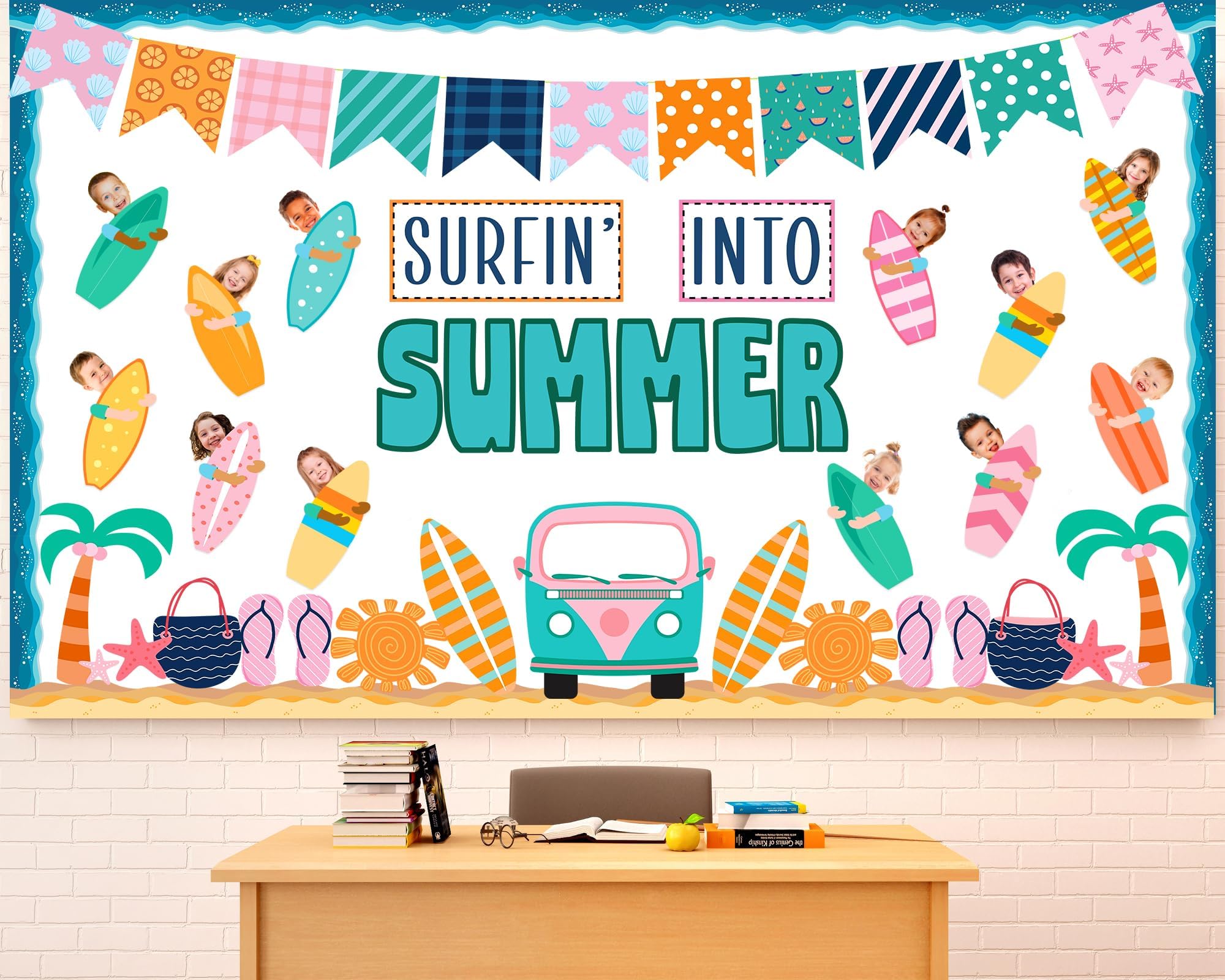 Amazon.com : Summer Classroom Bulletin Board Decoration Set Summer ...
