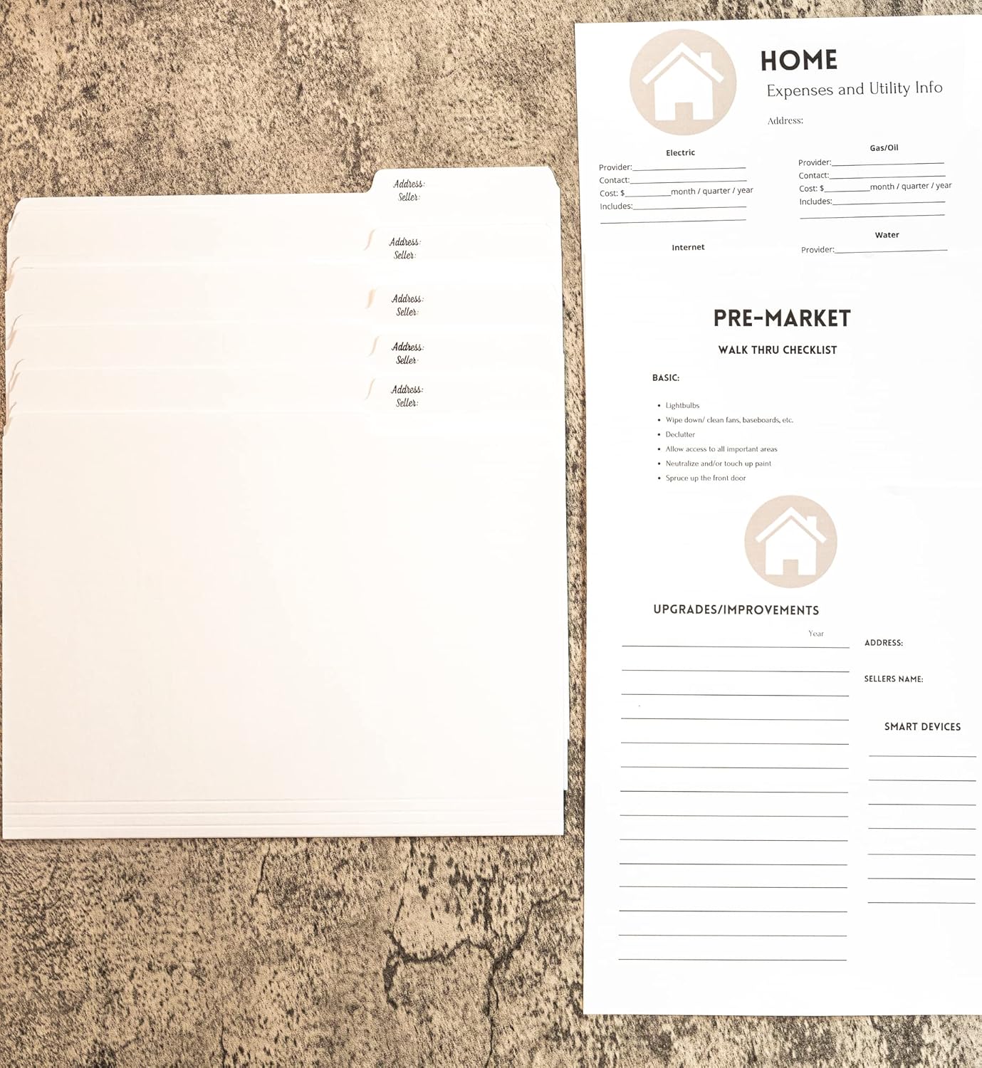 Amazon.com : Real Estate Agent New Listing Folder (MLS Info Sheet, Pre ...