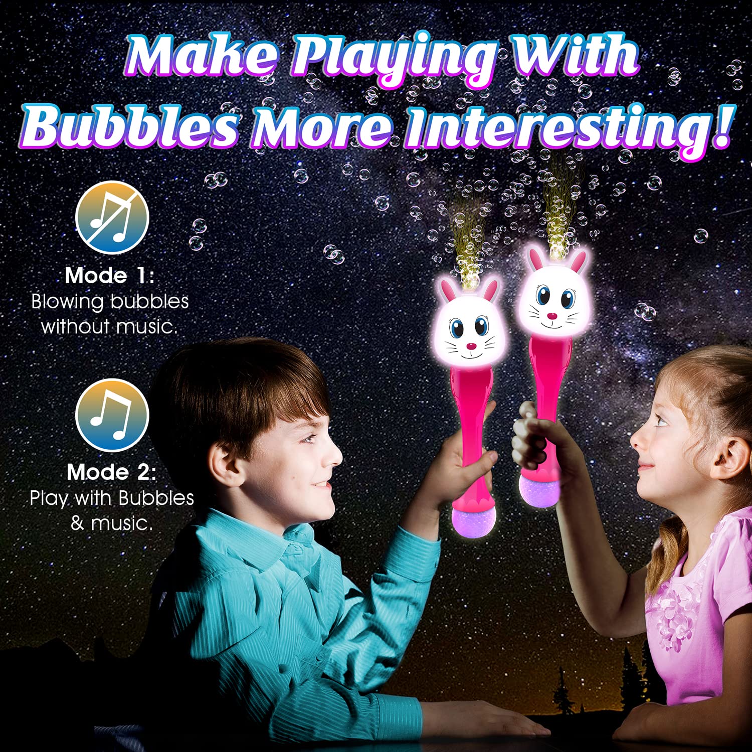 Snapklik.com : Easter Basket Stuffers For Toddler, Bunny Bubble Wand ...